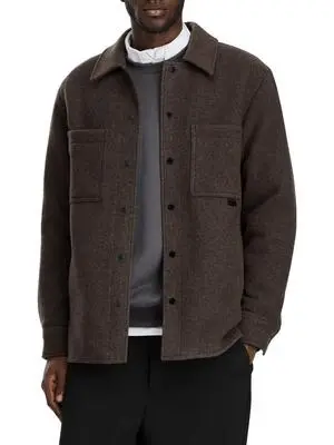 Canada Goose Atikinson Wool-blend Shirt Jacket - Heather Espresso-brun Chin