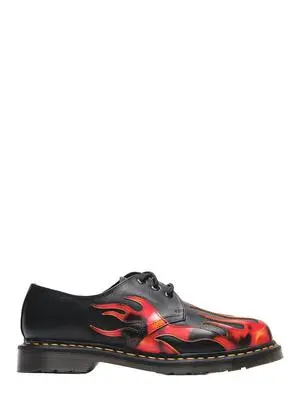 Dr. Martens 1461 Leather Oxford Flame - Black/vibrant Red/yellow