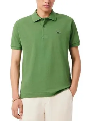 Lacoste Classic Cotton Pique Fashion Polo Shirt - Lamb's Lettuce