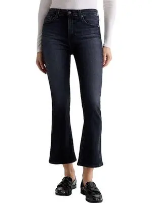 Ag Farrah Mid-rise Cropped Bootcut Jeans - Glitch