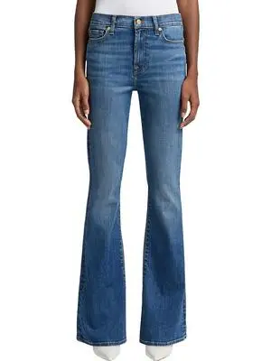 7 For All Mankind High-rise Flared Leg Jeans - Royalty