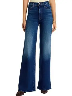 MOTHER The Hustler Roller Sneak High Rise Jeans - Troublemaker