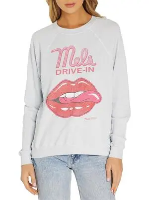 Lauren Moshi Anela Mel's Drive-in Pullover Top - Icebl