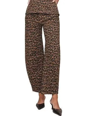 DL1961 Miro Barrel High-rise Jeans - Leopard