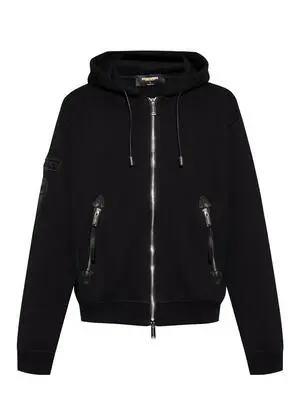 Dsquared2 X Ducati Zip-up Sweatshirt - Black