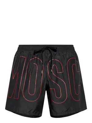 Moschino Logo Swim Shorts - Black