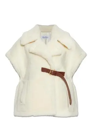 Max Mara Faux Fur Vest - White