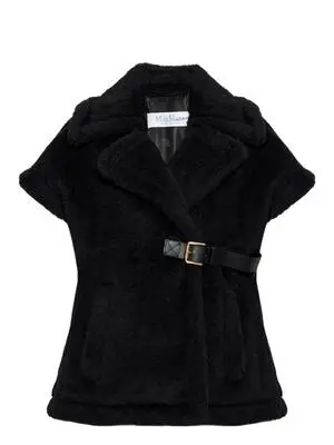 Max Mara Faux Fur Vest - Black