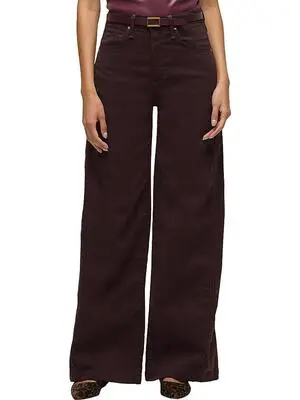 Hudson Jeans James High-rise Wide-leg Jeans - Black Coffee