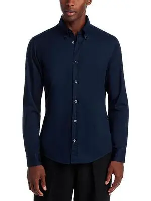 BOSS Slim Fit Button Down Shirt - Dark Blue