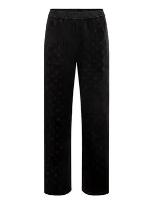 Karl Lagerfeld Monogram-pattern Track Pants - Black