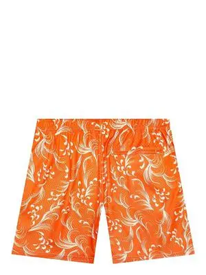 John Elliott Printed Mesh-panel Shorts - Orange