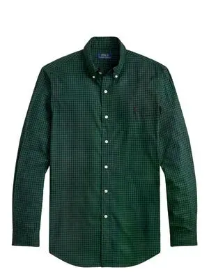 Polo Ralph Lauren Gingham-check Long-sleeve Shirt - Green