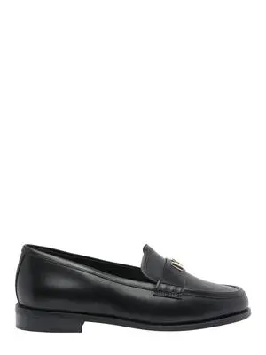 Michael Kors Lex Logo-plaque Loafers - Black