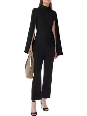 Alberta Ferretti Bell-sleeves Mock-neck Blouse - Black