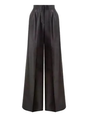 Alberta Ferretti High-waisted Tailored Trousers - Grey