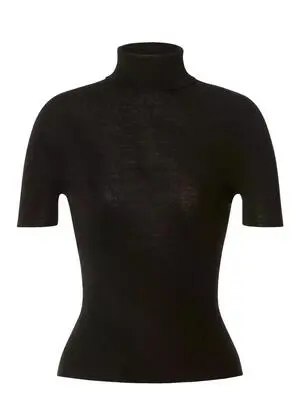 Alberta Ferretti Roll-neck Top - Black