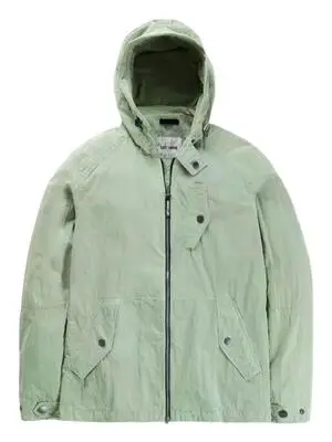 LEFT HAND Hooded Zip-front Jacket - Green