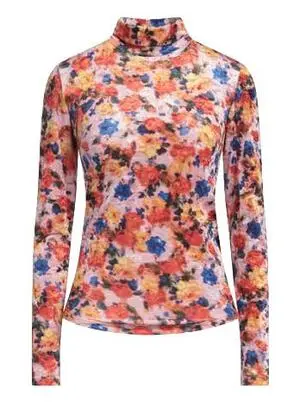 Isabel Marant Floral Chenille Top - Tomato Red