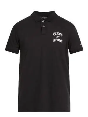 PLEIN SPORT Swim Polo Shirt Size Polyester, Cotton - Black