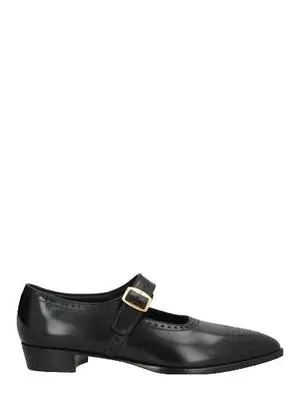 Bally Ballet Flats In Calfskin - Black
