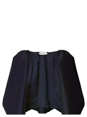 Alberta Ferretti Puff-sleeve Cape - Blue
