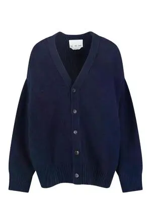 SA SU PHI V-neck Cardigan - Blue