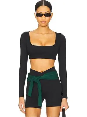 WELLBEING + BEINGWELL Flowwell Lara Long Sleeve Top - Black