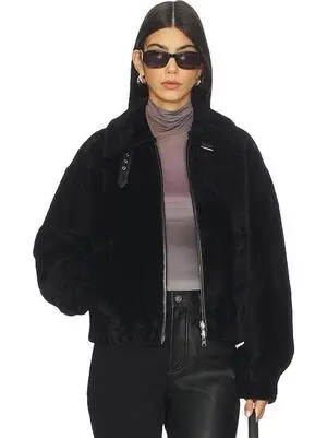Helmut Lang Shearling Bomber - Black
