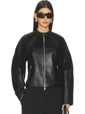 Helmut Lang Black Patch Pocket Leather Jacket In Black - 001 - 55