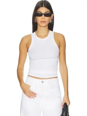 AYA MUSE High Neck Tank Top - White
