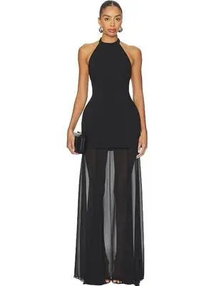 LOVERS AND FRIENDS Barbara Gown - Black