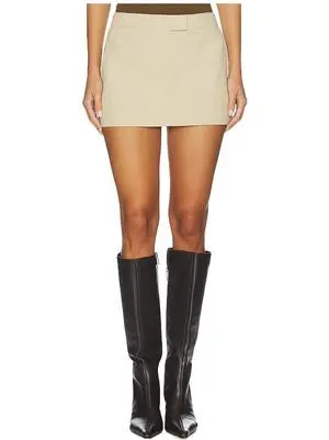 MADISON THE LABEL Nikolas Skirt - Tan