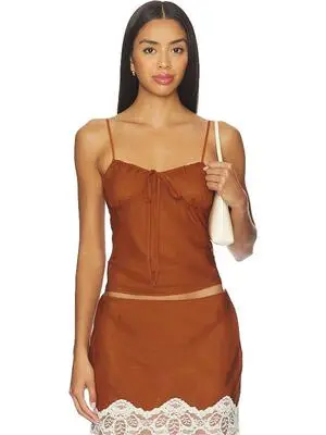 BELLA VENICE The Josephine Top - Brown