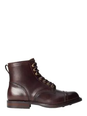 Ralph Lauren Hand-burnished Leather Boots - Brown