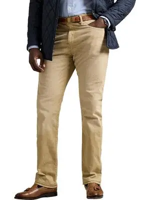 Ralph Lauren Hampton Relaxed Straight Stretch Jean - Hdn Khaki Hill