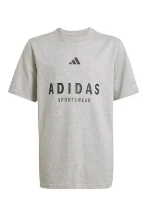 Adidas All Szn Graphic Tee Shirt - Medium Grey Heather/black