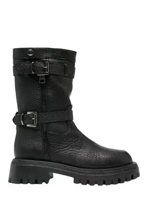 GISEL MOIRE Norvegia Boots - Black