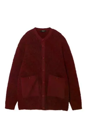 UNDERCOVERISM Round-neck Cardigan With Patch Pockets - Red