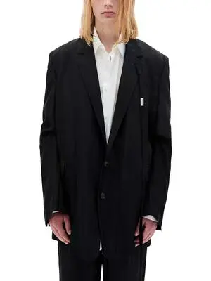 ANN DEMEULEMEESTER Strap-detail Blazer - Black