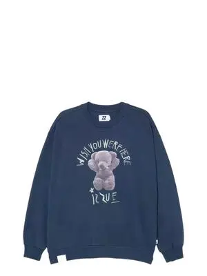 Izzue Graphic-print Sweatshirt - Blue