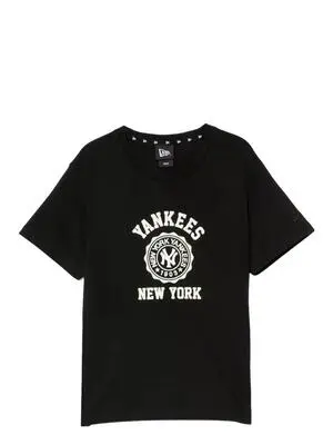 New Era Logoed Cotton T-shirt - Black