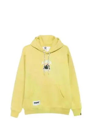 AAPE BY *A BATHING APE® Logo-patch Hoodie - Yellow