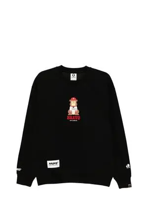 AAPE BY *A BATHING APE® Embroidered-logo Sweatshirt - Black