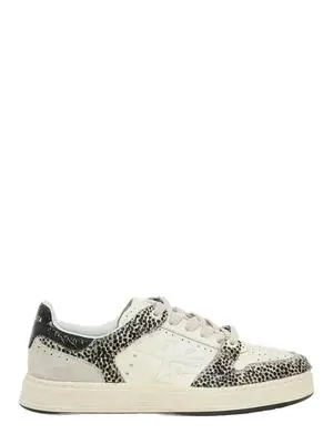 Premiata Quid 7655 Leather-panelled Sneakers - White