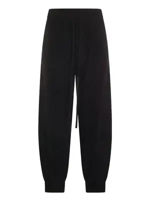 THOM KROM Drawstring Wool Trousers - Black