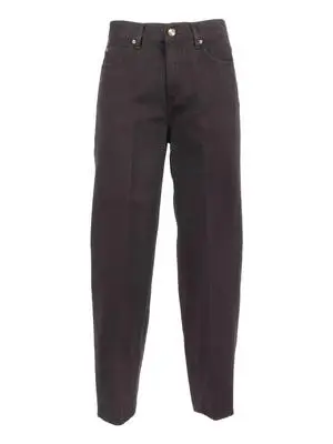 BRIGLIA 1949 Embroidered-pocket Trousers - Black
