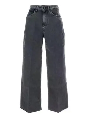 3x1 High-waist Wide-leg Jeans - Black