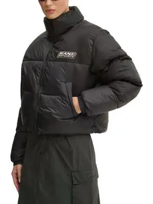 KARL KANI Logo-patch Puffer Jacket - Black