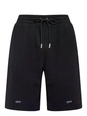 Off-White Logo-print Drawstring Shorts - Black